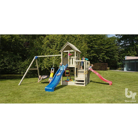 Blue Rabbit Penthouse Tower Climbing Frame With Slide + FREE GIFT