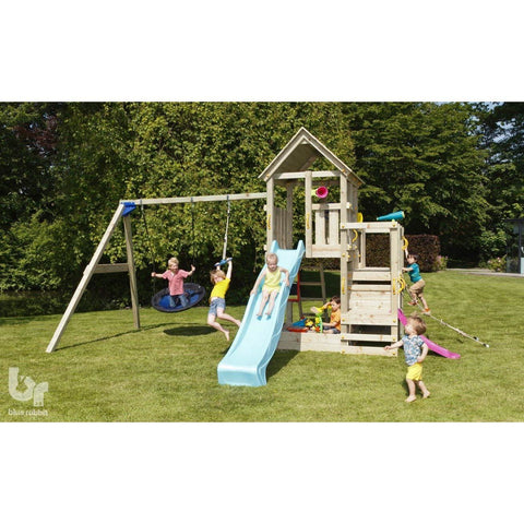Blue Rabbit Penthouse Tower Climbing Frame With Slide + FREE GIFT