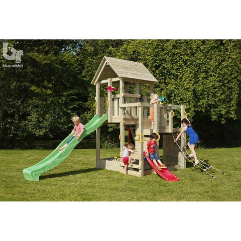 Blue Rabbit Penthouse Tower Climbing Frame With Slide + FREE GIFT